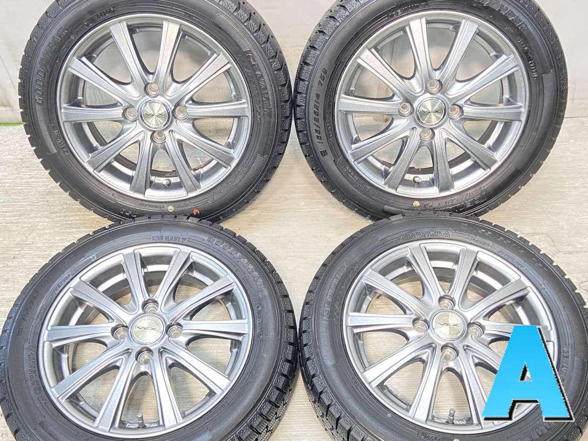 【楽天市場】155/65R14 グッドイヤー アイスナビ 7 VEX 14x4.5 45 100-4穴 中古タイヤ スタッドレスタイヤ ホイールセット 4本セット：タイヤ・ホイール カンパニー