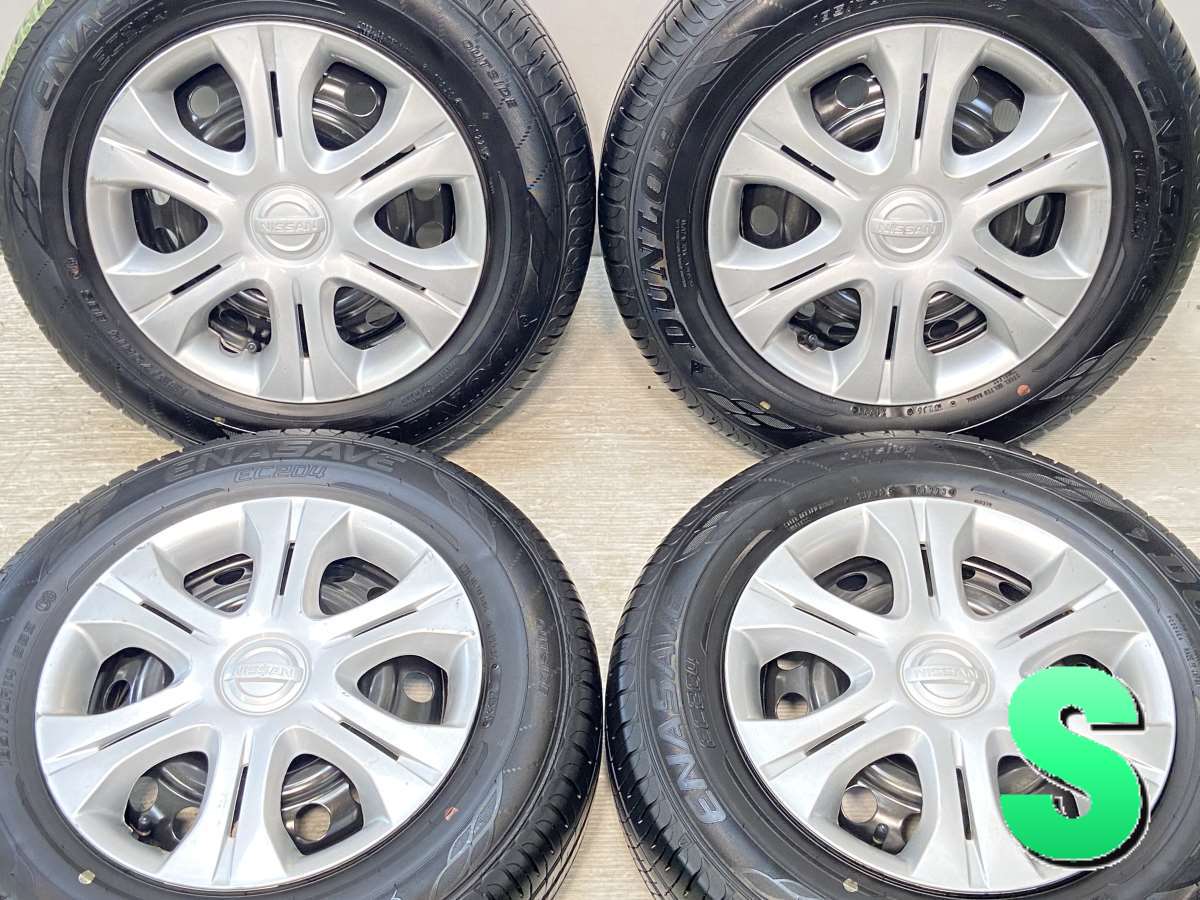 【楽天市場】185/70R14 ダンロップ エナセーブ EC204 日産純正 14x5.5 100-4穴 中古タイヤ サマータイヤ ホイールセット 4本セット：タイヤ・ホイール カンパニー