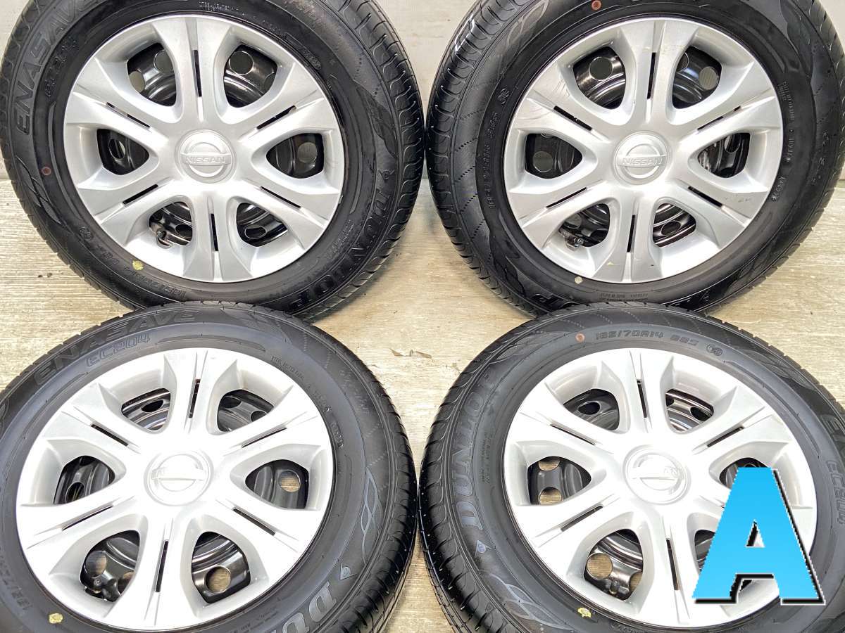 【楽天市場】185/70R14 ダンロップ エナセーブ EC204 日産純正 14x5.5 100-4穴 中古タイヤ サマータイヤ ホイールセット 4本セット：タイヤ・ホイール カンパニー