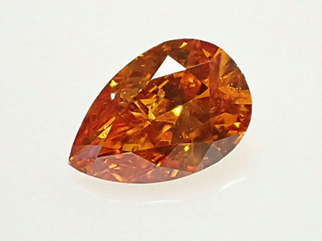 【楽天市場】0．242ct FANCY VIVID YELLOWISH ORANGE SI2 オレンジダイヤモンド ルース：アインインターナショナル