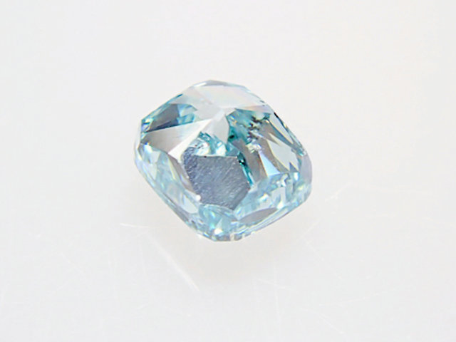 【楽天市場】0．165ct FANCY．VIVID．GREEN．BLUE，SI2，クッション ビビッドグリーンブルーダイヤモンドルース：アインインターナショナル