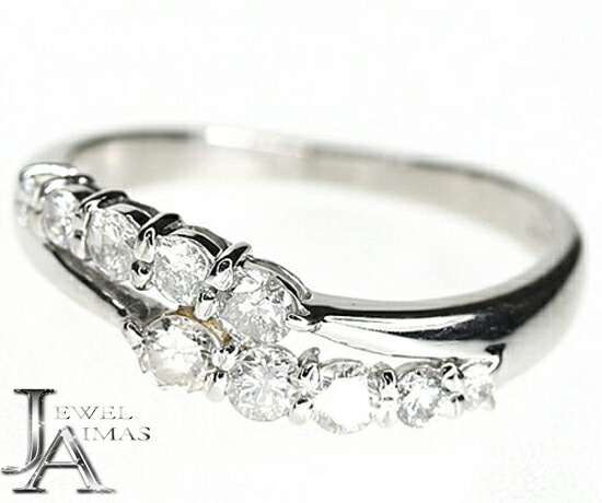 【楽天市場】ダイヤモンド 0.5ct 10周年アニバーサリー リング PT900 12号 ＜10周年記念日＞【中古】【ジュエリー】【送料無料】：アイマス