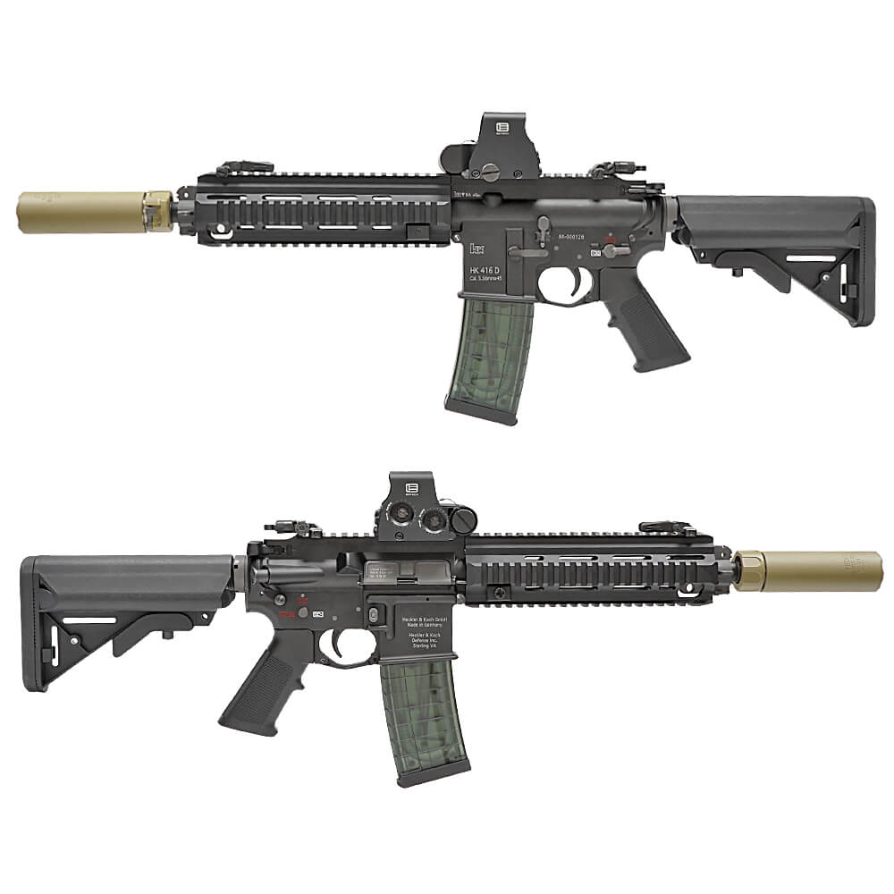 【楽天市場】【 5KU製 】SFタイプ SOCOM556 MINI 2 サイレンサー & 4Prong フラッシュハイダー セット 14mm逆 ...
