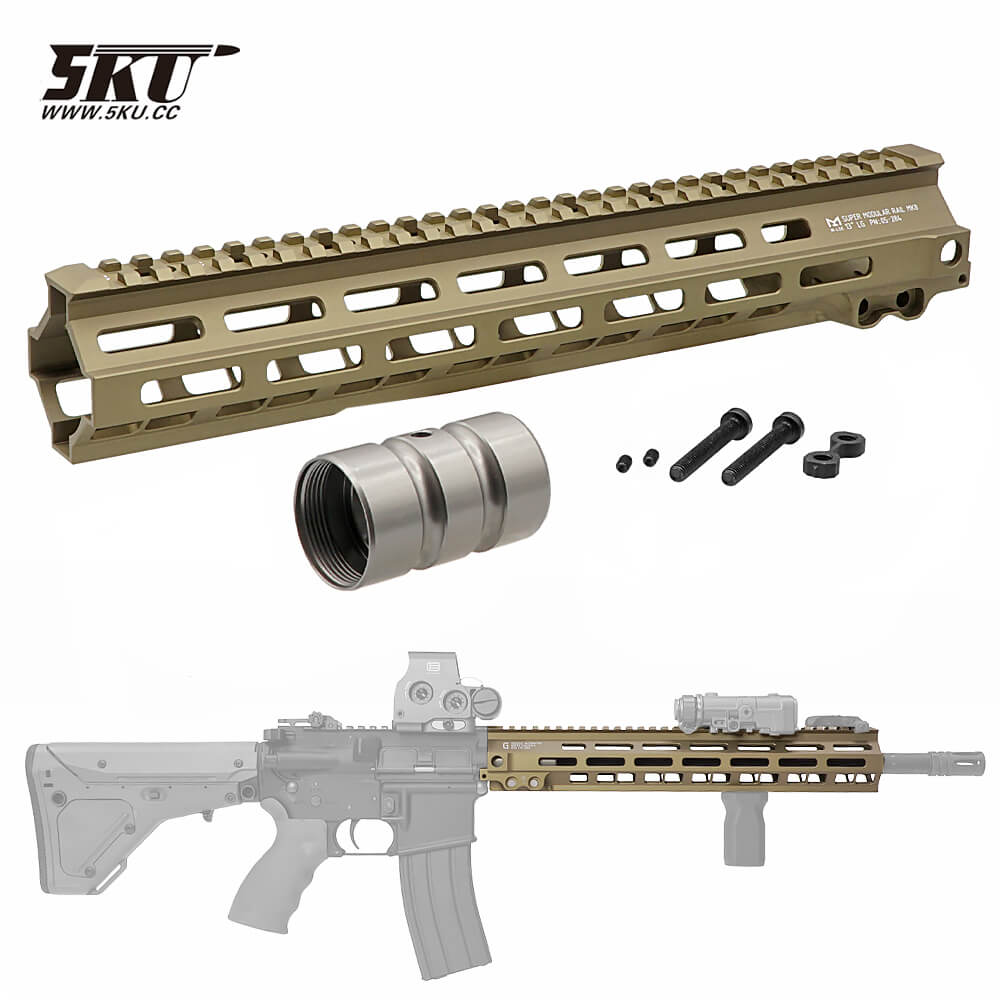 【楽天市場】【 5KU 製 】 東京マルイ M4シリーズ対応 GEISSELEタイプ SMR Mk8 M-LOK ハンドガード 13インチ ...