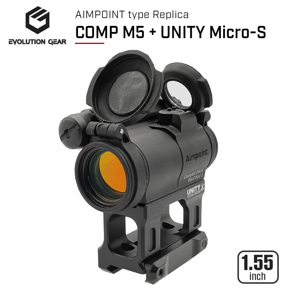 【楽天市場】【 Evolution Gear 製】 Aimpoint COMP M5 ドットサイト本体 ＆ UNITY FAST MICRO ...