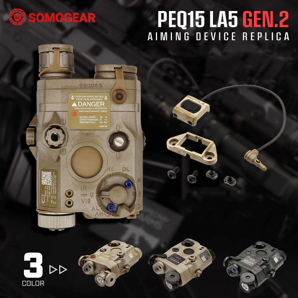 【楽天市場】Mod Buttonスイッチ搭載【2023年最新モデル】【 SOMO GEAR 製】AN/PEQ-15 LA5 ATPIAL ...