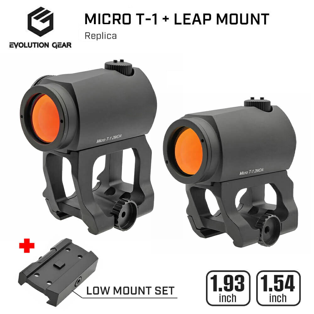 【楽天市場】【 Evolution Gear 製 】 Micro T-1 ドットサイト本体 ＆ SCALAR LEAP マウント レプリカ ...