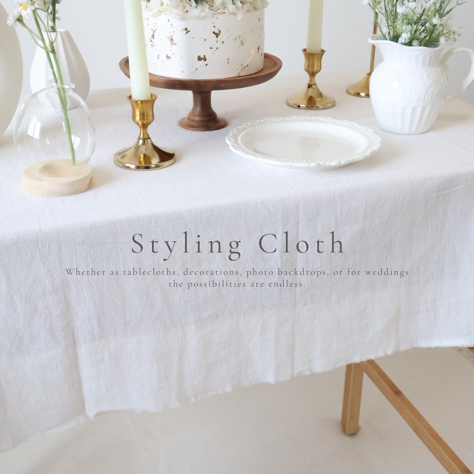 【楽天市場】Airie テーブルクロス スタイリングクロス 撮影布 背景布 バースデー 飾り付け 送料無料：Airie