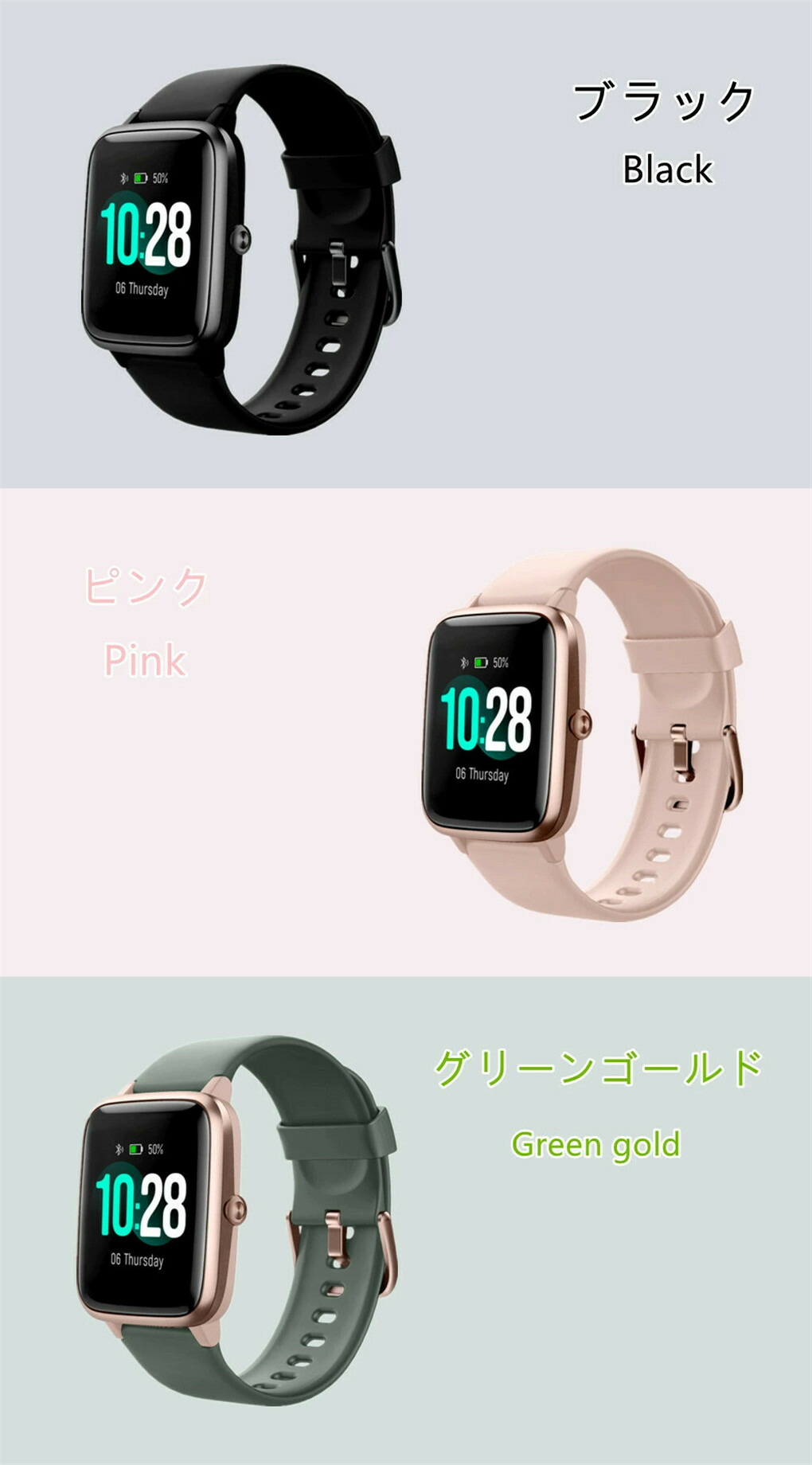 【楽天市場】\期間限定P5&300円クーポン／スマートウォッチ SW021 レディース メンズ 心拍 腕時計 Smart Watch 活動量計 ...