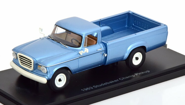 【楽天市場】ネオ スケール 1/43 スチュードベーカー チャンプ ピックアップ 1963 ライトブルーメタリックNEO SCALE ...