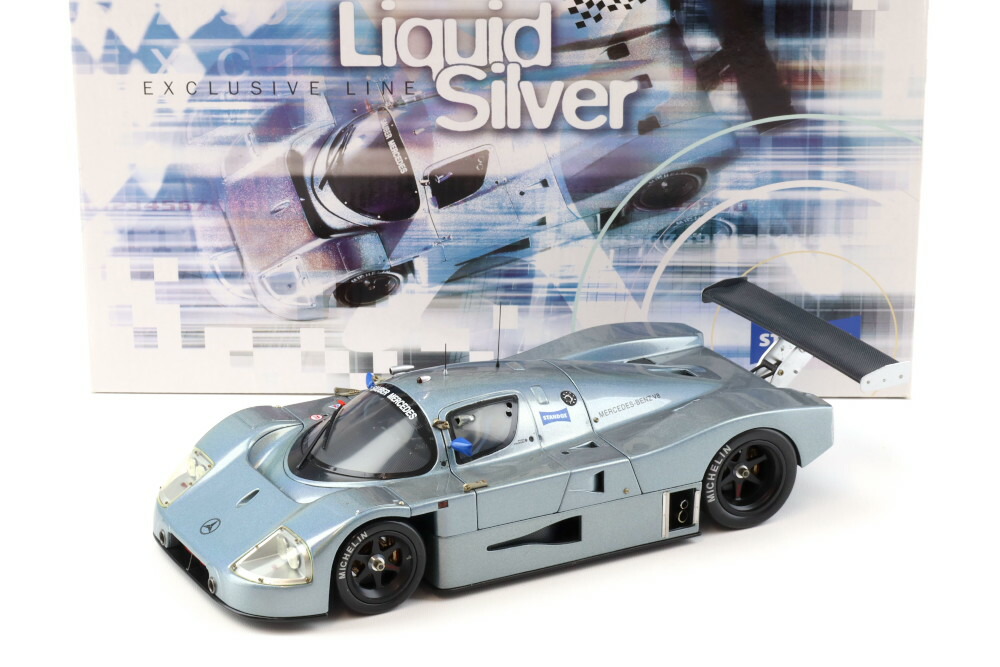 【楽天市場】エグゾト 1/18 ザウバーメルセデス C9 スタンドックス 1991 リキッドシルバー 開閉Exoto 1:18 Sauber ...