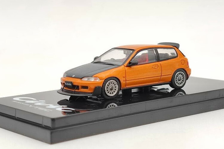 【楽天市場】ホビージャパン 1/64 ホンダ シビック EG6 JDM スタイル メッシュホイール オレンジメタリックHOBBY JAPAN 1:64 HONDA Civic EG6 JDM ...