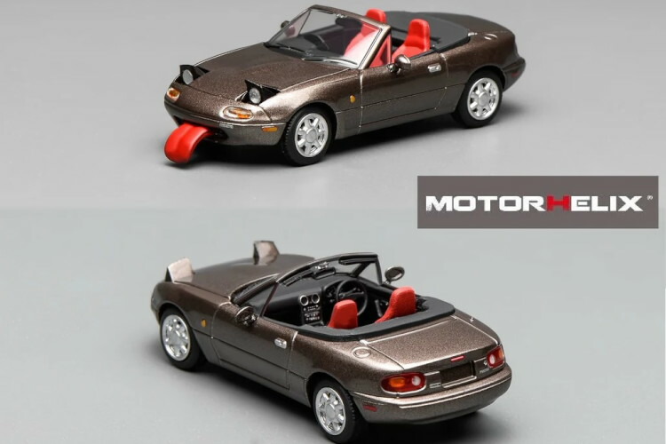 【楽天市場】モーターヘリックス 1/64 マツダ MX-5 ミアータ NA 左ハンドル メタリック ブラウンMotorhelix 1:64 ...