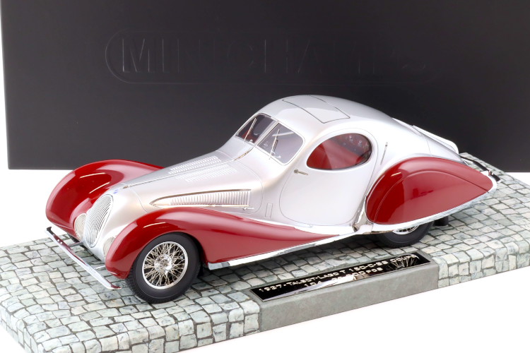 【楽天市場】ミニチャンプス 1/18 タルボ ラーゴ T 150 C SS クーペ シルバー/レッド 1937 300台限定 ...