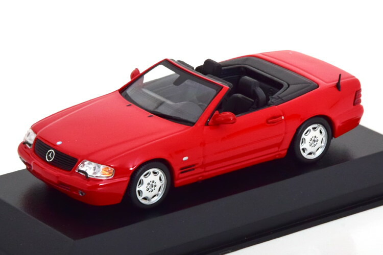 【楽天市場】ミニチャンプス 1/43 メルセデス・ベンツ SL R129 ロードスター 1999 レッド マキシチャンプスコレクション ...
