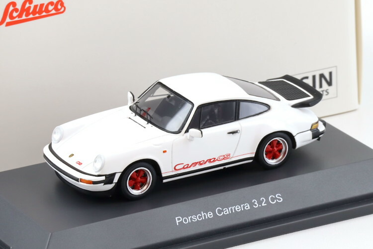 【楽天市場】シュコー(Schuco PRO.R43) 1/43 ポルシェ 911 カレラ 3.2 CS クーペ ホワイト/レッドSchuco ...