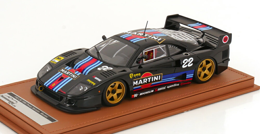 【楽天市場】テクノモデル 1/18 フェラーリ F40 LM マルティニ レーシング #22 RACING 1996 ブラック/ゴールド ...