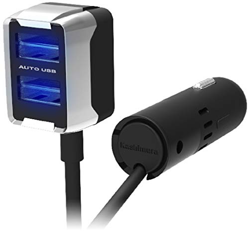 【楽天市場】カシムラ(Kashimura) DC-3A-リバーシブルUSB 2ポート 自動判定 セパレート スリムタイプ USB車載充電器 分配器 12V/：愛徳ストア
