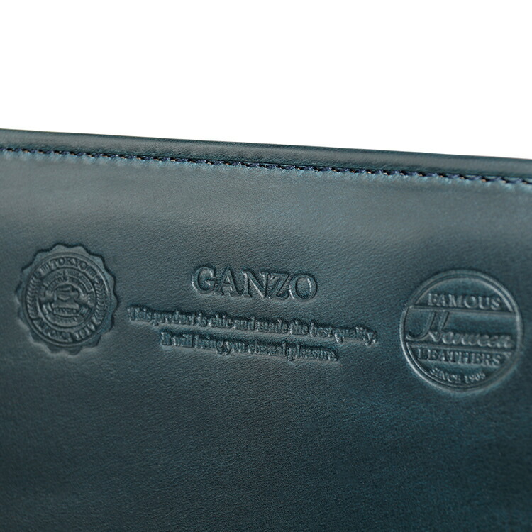 【GANZO】 ガンゾ GH5 Lファスナー二つ折り財布 メンズ財布 ブラック/ブラウン/ネイビー