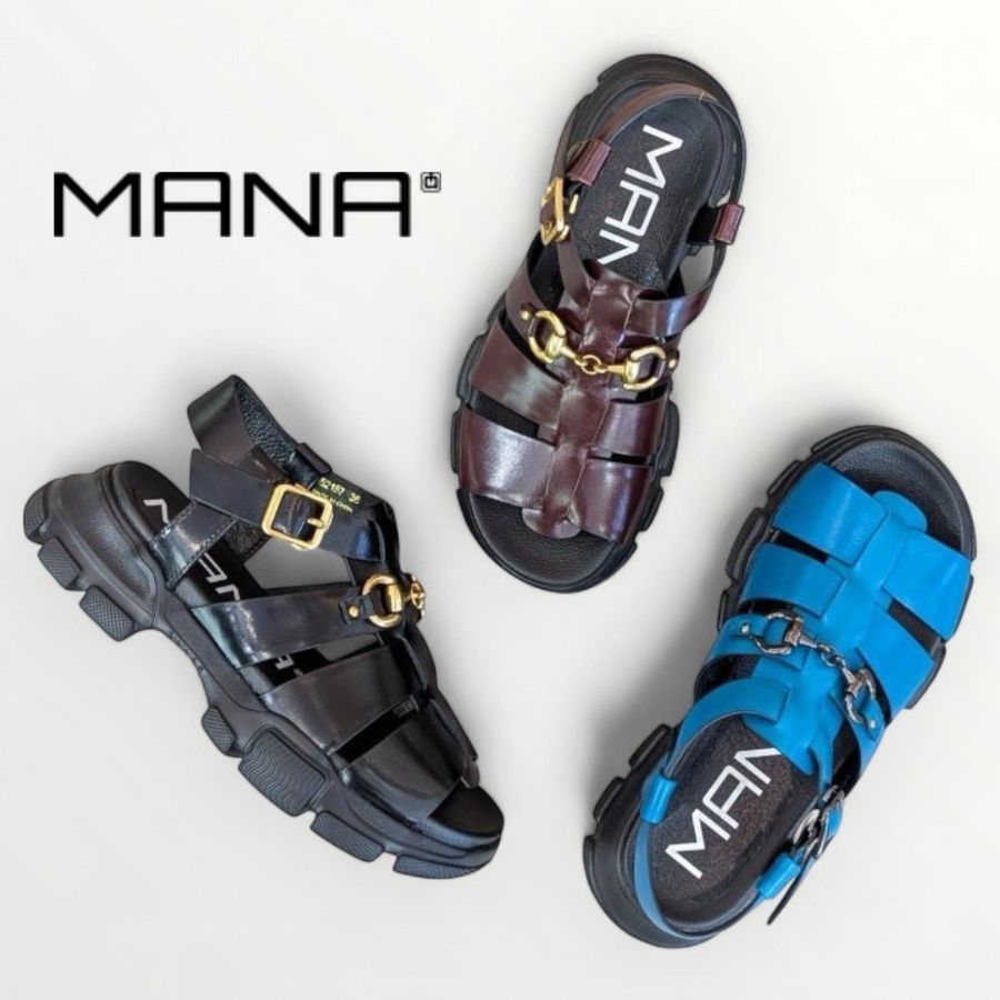 【楽天市場】MANA マナ/552187 グルカ サンダル ビット ボリューム ソール 軽量 本革 靴 レディース：あかい靴