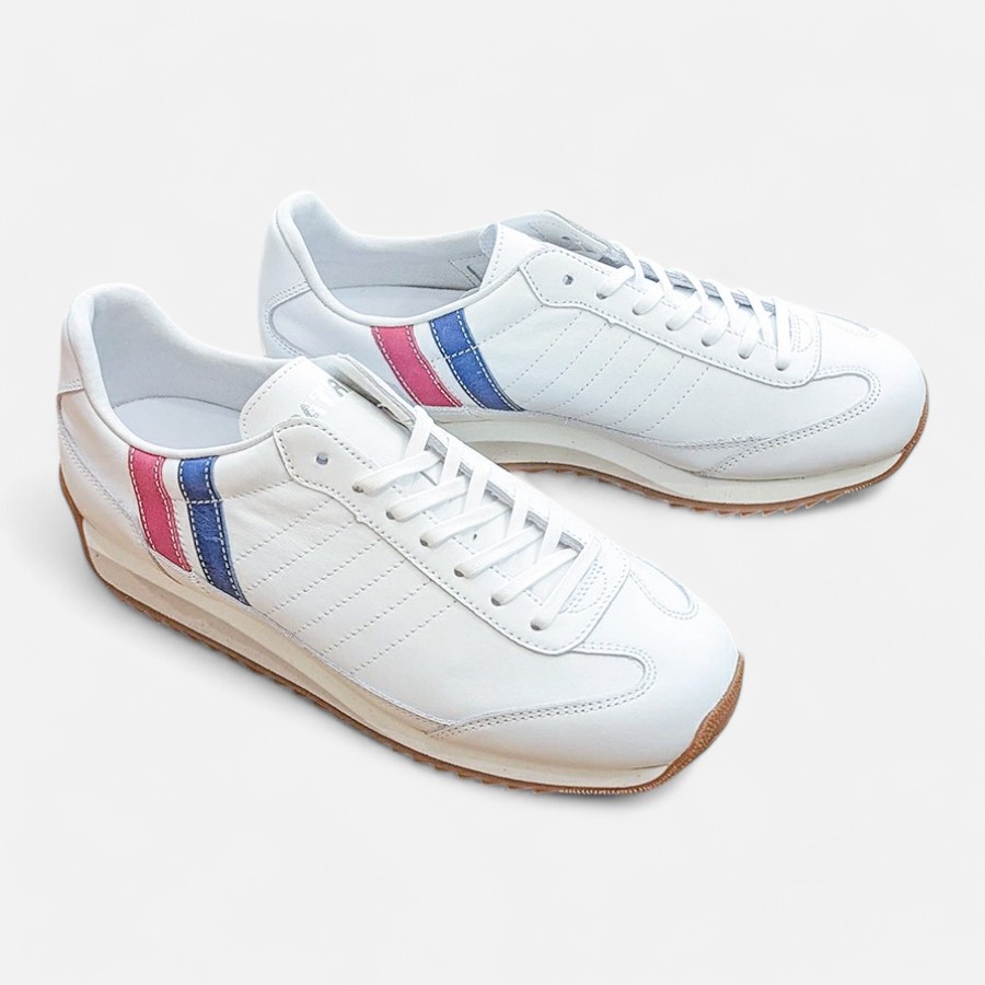 【楽天市場】ヒモ通しお届け PATRICK[パトリック]/MARATHON-MS[マラソン・モストロ]/WHT[ホワイト]/506110 スニーカー カジュアル 白 レザー 本革 靴 ...