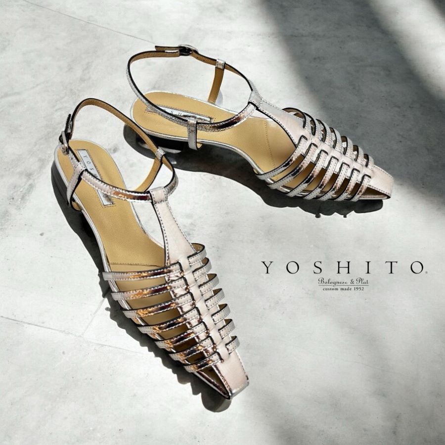 【楽天市場】YOSHITO ヨシト/0308 パンプス グルカ サンダル ストラップ 細線 履きやすい きれい目 本革 靴 靴 レディース：あかい靴