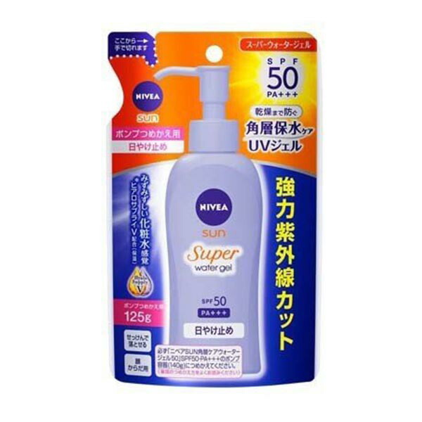 【楽天市場】花王 ニベアサン ウォータージェルSPF50 ポンプつめかえ用 125g：アカカベオンライン 楽天市場店