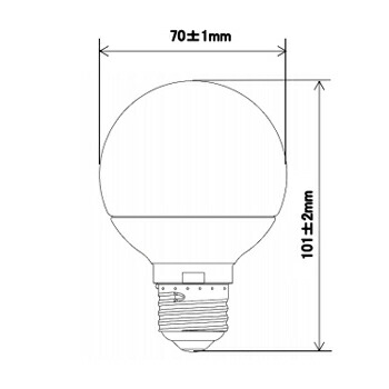 【楽天市場】パナソニック LED電球 ボール電球タイプ 40W形相当 電球色 口金E26 外径70mm [10個セット] LDG4L-G/70/W-10SET：あかり電材 楽天市場店