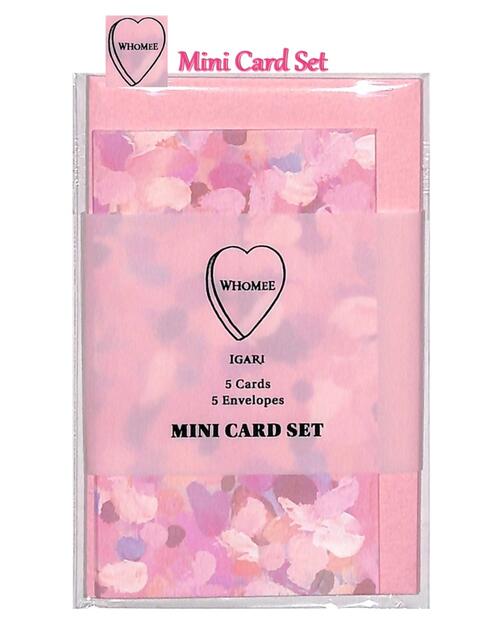 【楽天市場】【 Ryu Ryu 】 WHOMEE ミニカードセット フーミー WHMS-01 ピンクドロップ カード 5枚 封筒 5枚 コスメブランド リュリュ Who Mee IGARI ...