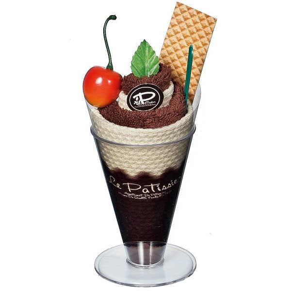 【楽天市場】【 プチギフト 】 ル・ パティシエ タオル ケーキ LPS-658 チョコパフェ バニラ ケーキタオル ホワイトデー お返し ...