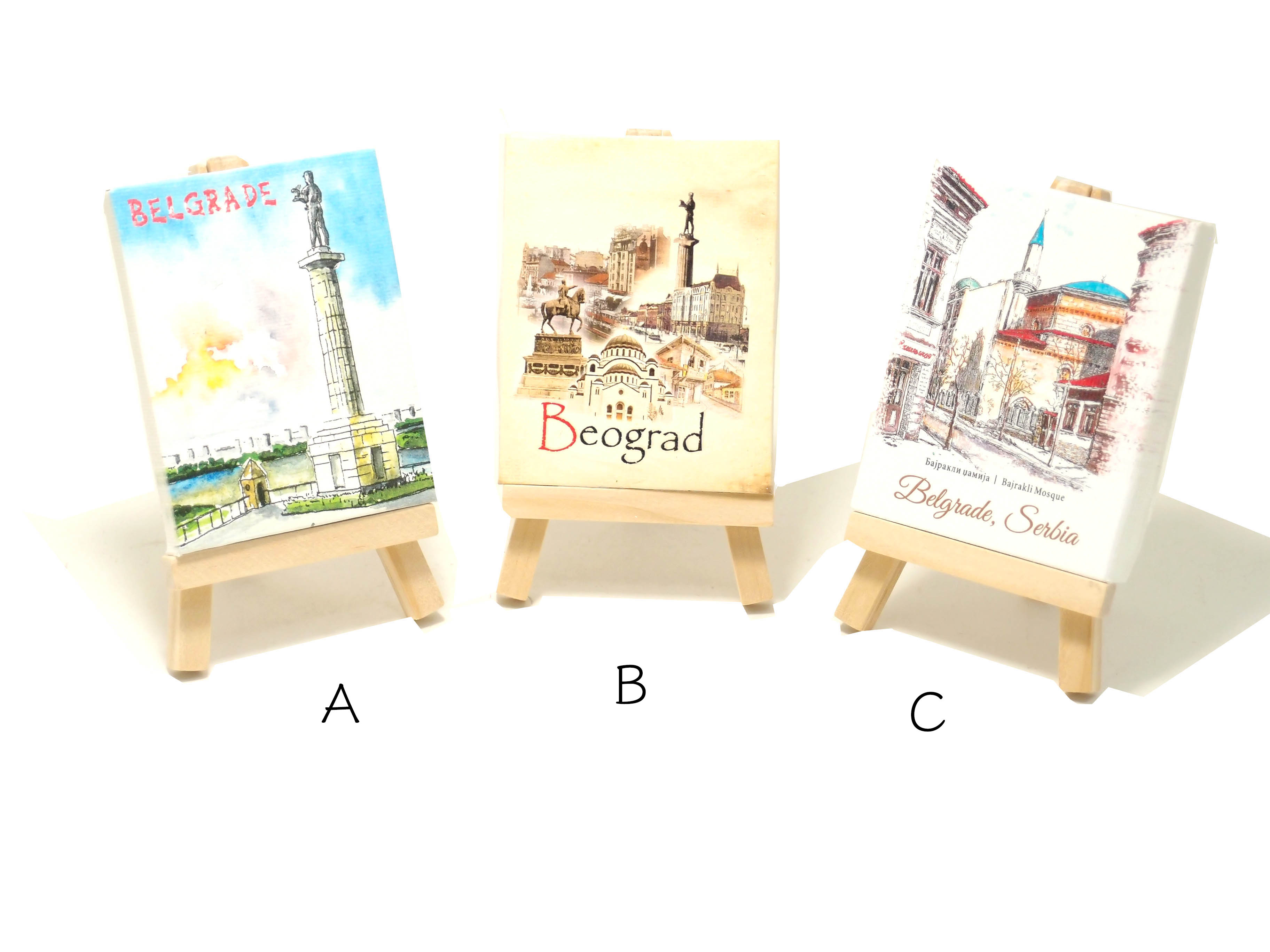 【楽天市場】セルビア お土産 ミニ絵画 （縦）「ベオグラード」[セルビア製]：Akhtuba