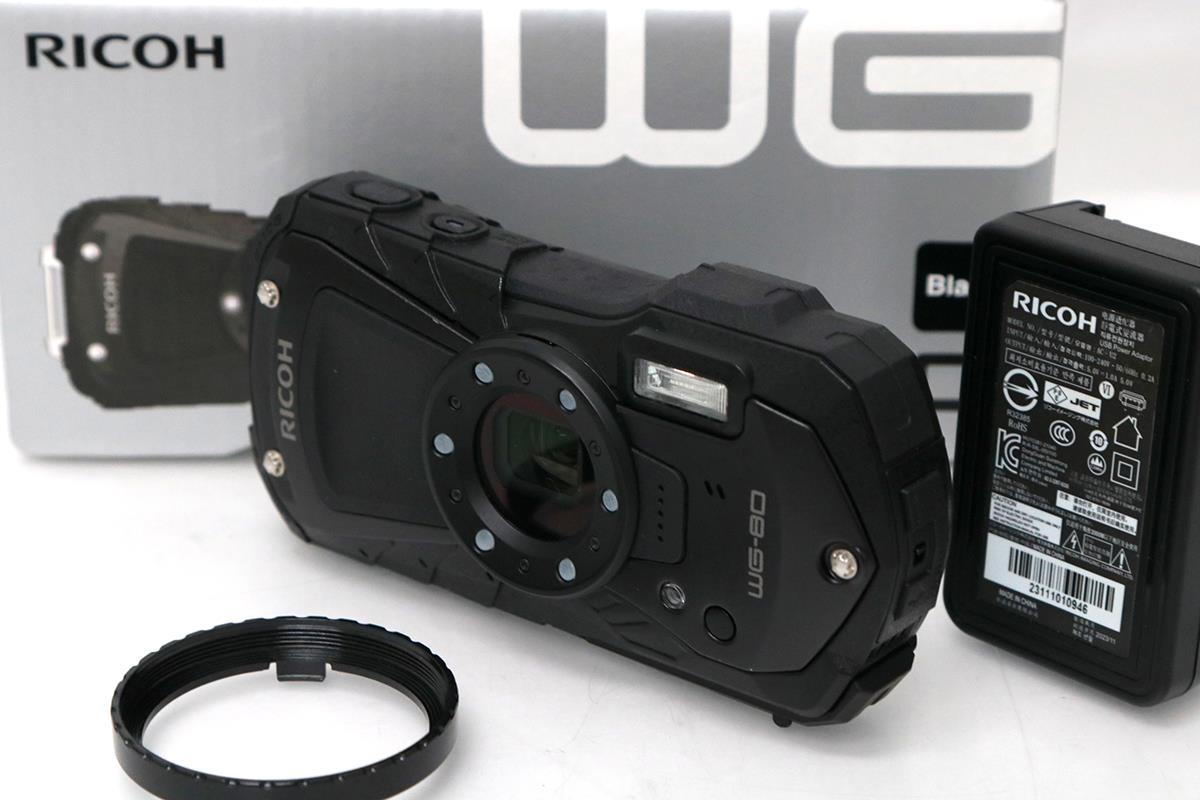 【楽天市場】【中古】【美品】リコー WG-80 ブラック CA01-M2504-2O4 カメラ 黒 防水 デジカメ コンデジ 水中 黒 ...