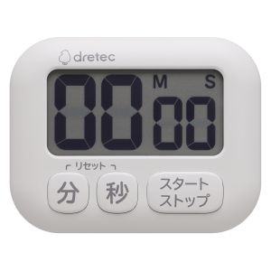 【楽天市場】【ドリテック dretec】ドリテック T614WT 大画面タイマー シャボン ホワイト：あきばお～楽天市場支店