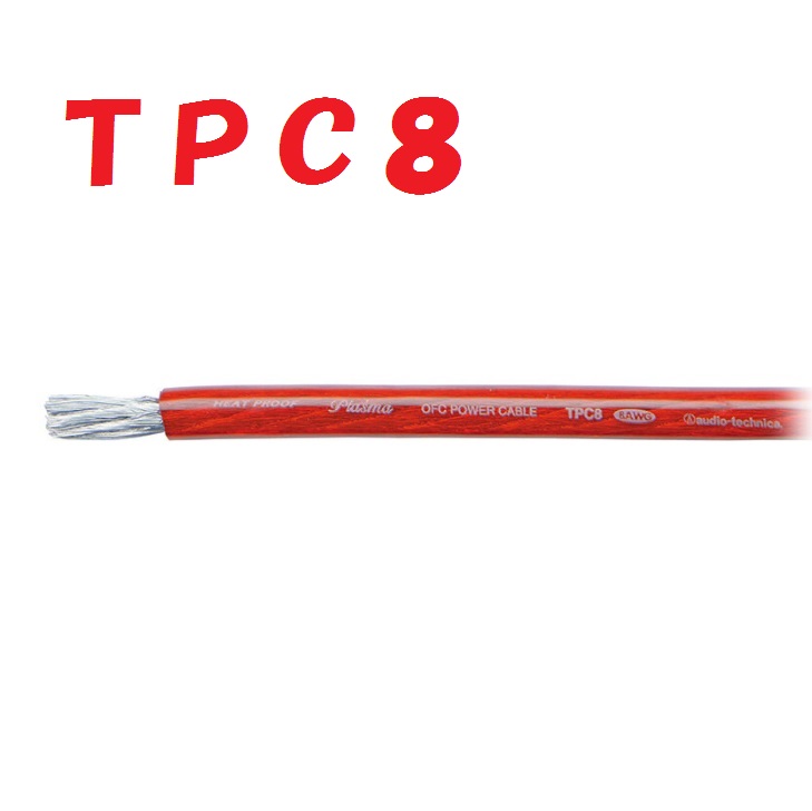 【楽天市場】赤 TPC8【1m 切断販売】パワーケーブル 無酸素銅 耐熱106℃ AWG8相当カーオーディオに最適 audio-technica PLASMA：秋葉原の九州電気 楽天市場店