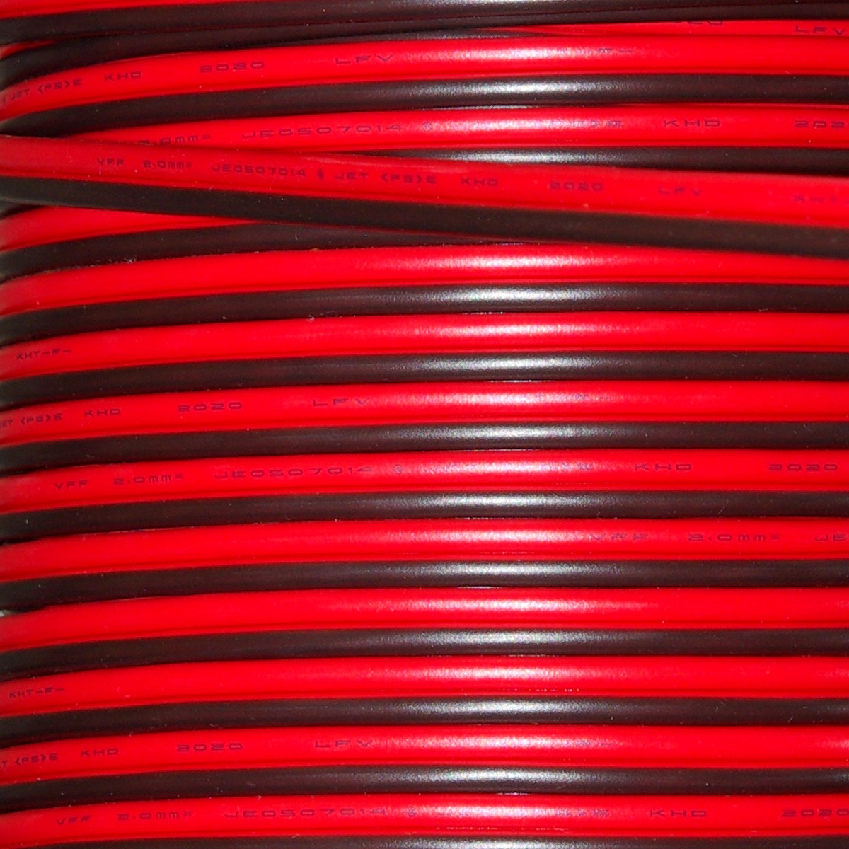 【楽天市場】10m 巻き販売 VFF 2.0SQ 赤黒 平行ビニル線 スピーカーコード 電子機器配線材に：秋葉原の九州電気 楽天市場店