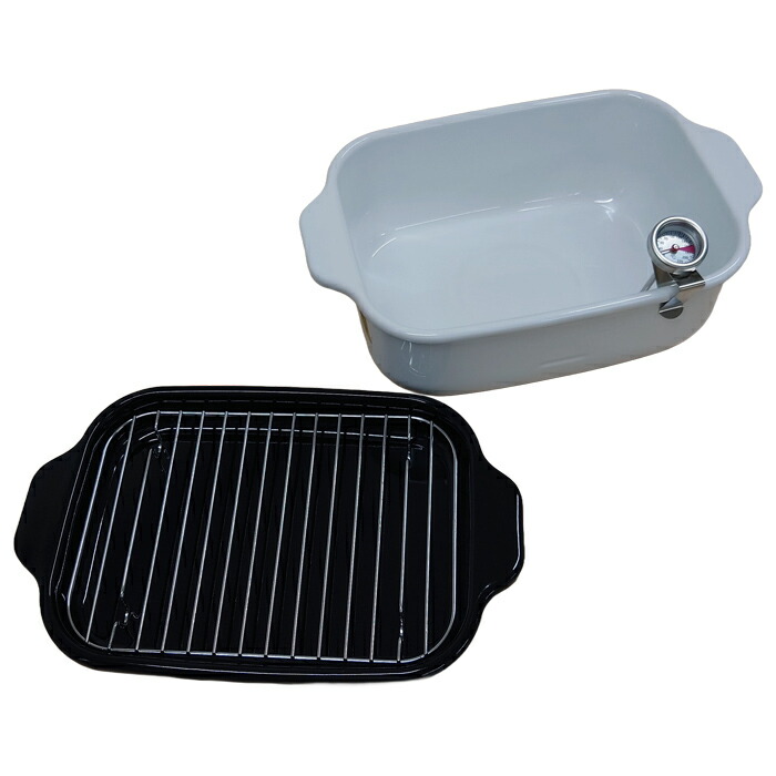 【楽天市場】【即納】富士ホーロー 角型天ぷら鍋 ワイド TP-22K.W 温度計付き TP-22KW ホワイト 2.6L FUJIHORO ガスコンロ対応 IH対応【送料無料 ...