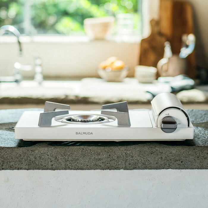 【楽天市場】バルミューダ カセットコンロ Table Stove テーブルストーブ KGS01JP-WH ホワイト BALMUDA カセット ...