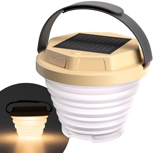 【楽天市場】HAPPYJOINT オルディア LEDランタン ソーラー 充電式 防水 Type-C 調光 折りたたみ 140g：商人気質