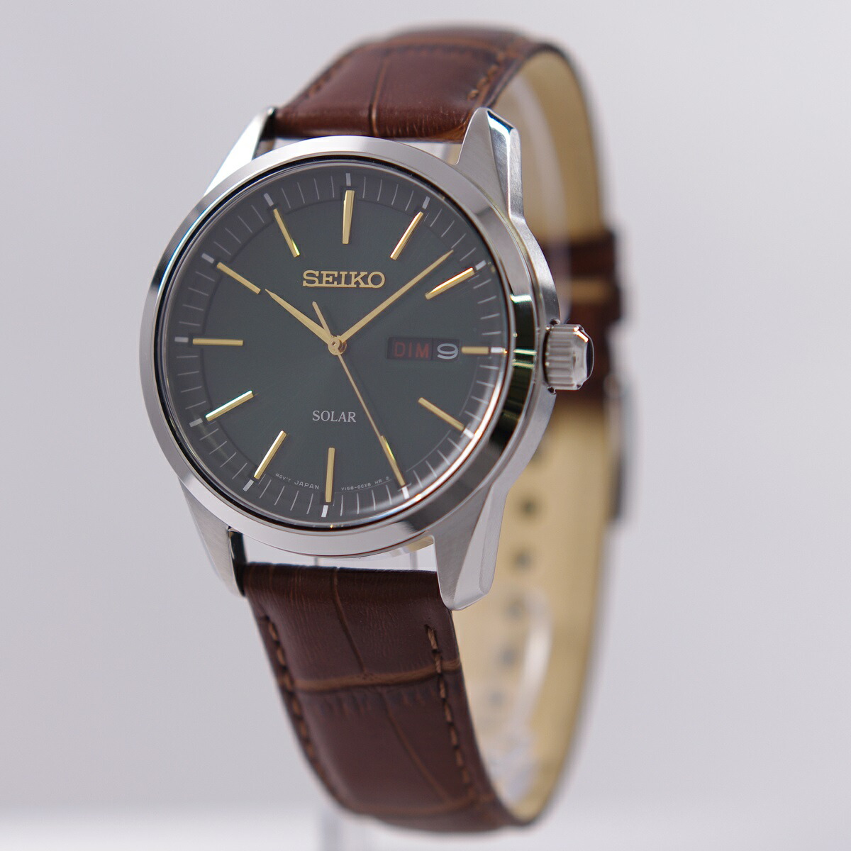 【楽天市場】セイコー SEIKO 腕時計 ソーラー 100M防水 サファイアガラス グリーン カーフレザー 海外モデル SNE529P1 ...