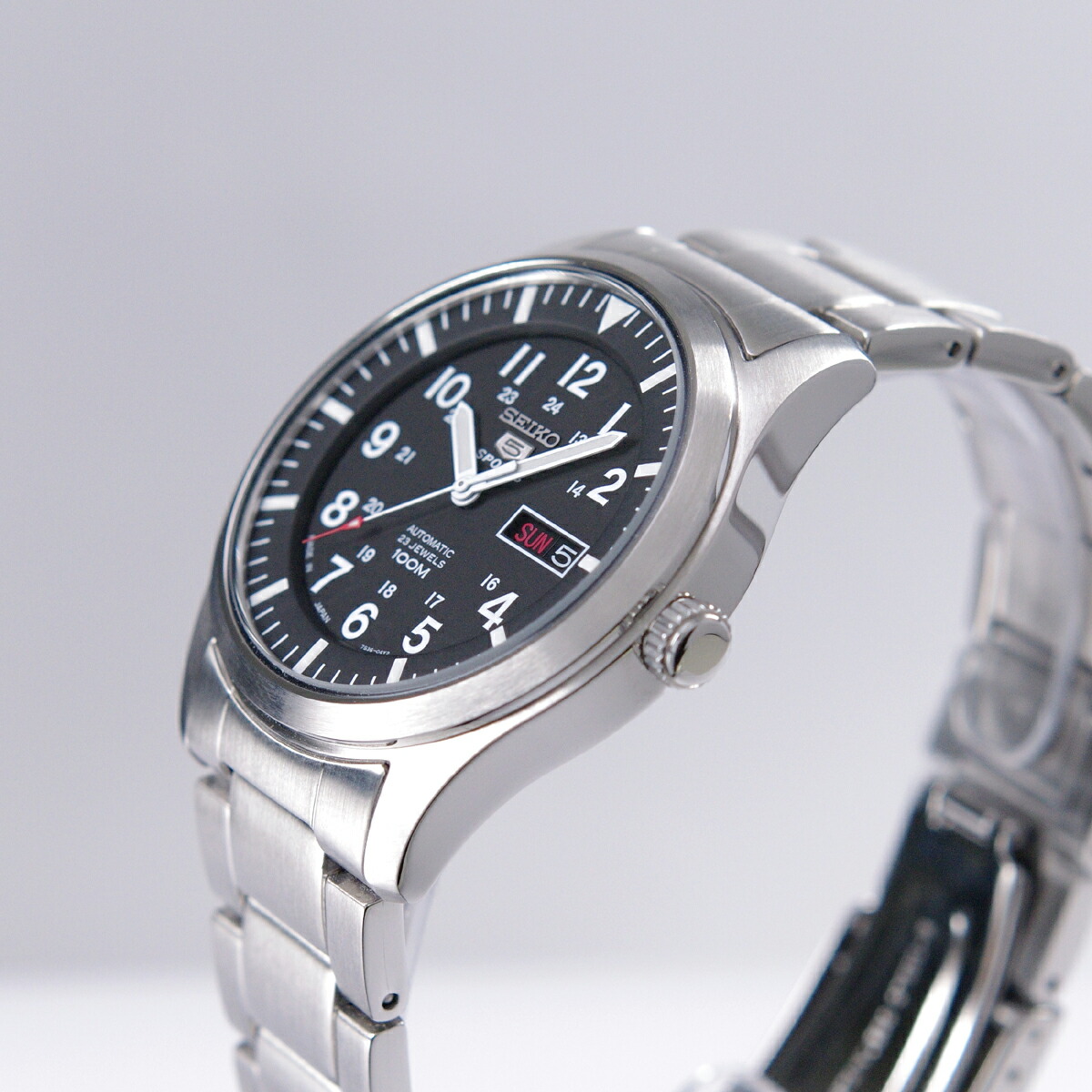 【楽天市場】セイコー SEIKO 5 SPORTS【日本製】腕時計 海外モデル 自動巻き ブラック SNZG13J1 メンズ [逆輸入品 ...