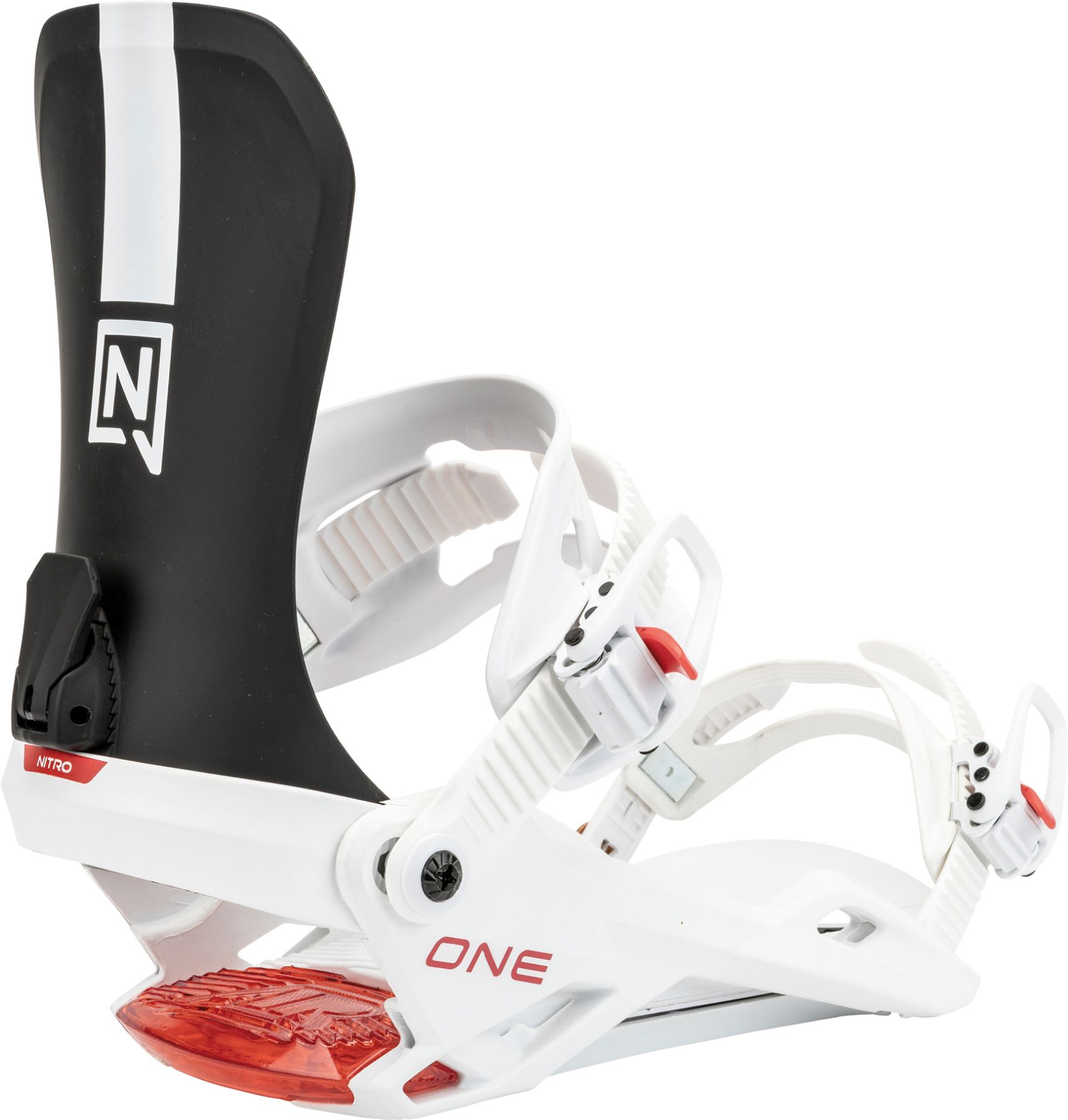 【楽天市場】24-25 NITRO SNOWBOARD BINDING ONE BLACK/WHITE/RED 2024 ナイトロ ...