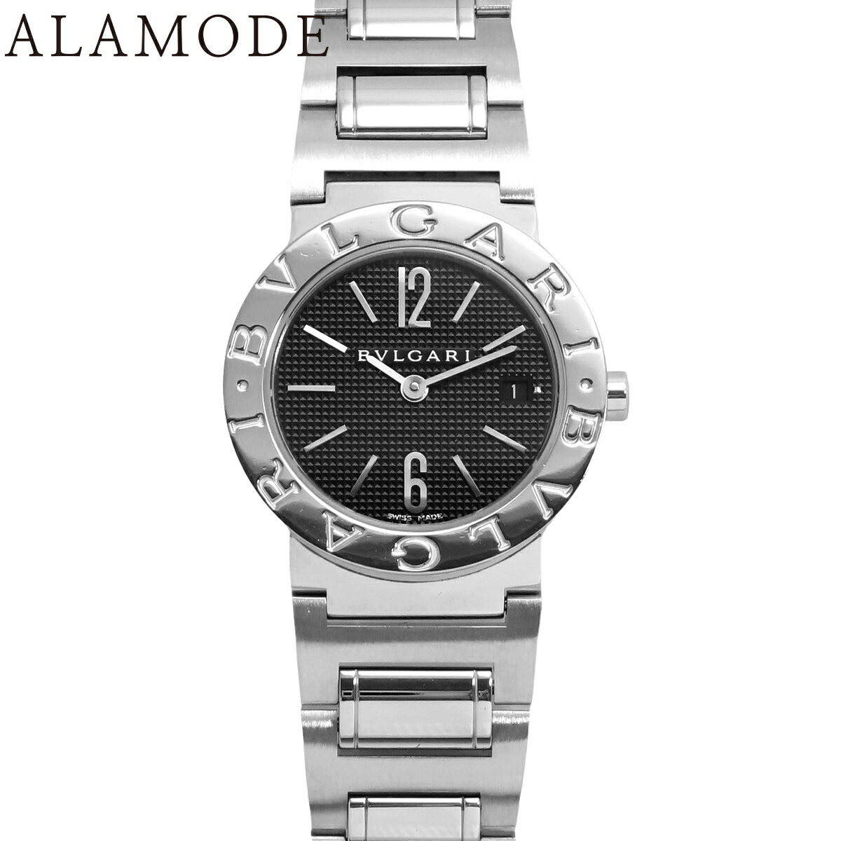 【楽天市場】ブルガリ ブルガリブルガリ BB26SS ステンレススチール SS クオーツ 腕時計 ブラック シルバー レディース ...