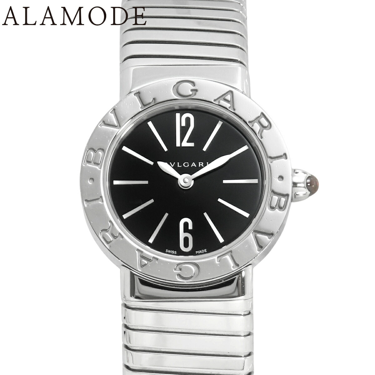 【楽天市場】【保証書付】ブルガリ ブルガリブルガリ トゥボガス BBL262TS SS ステンレス クオーツ 腕時計 ブラック レディース ...