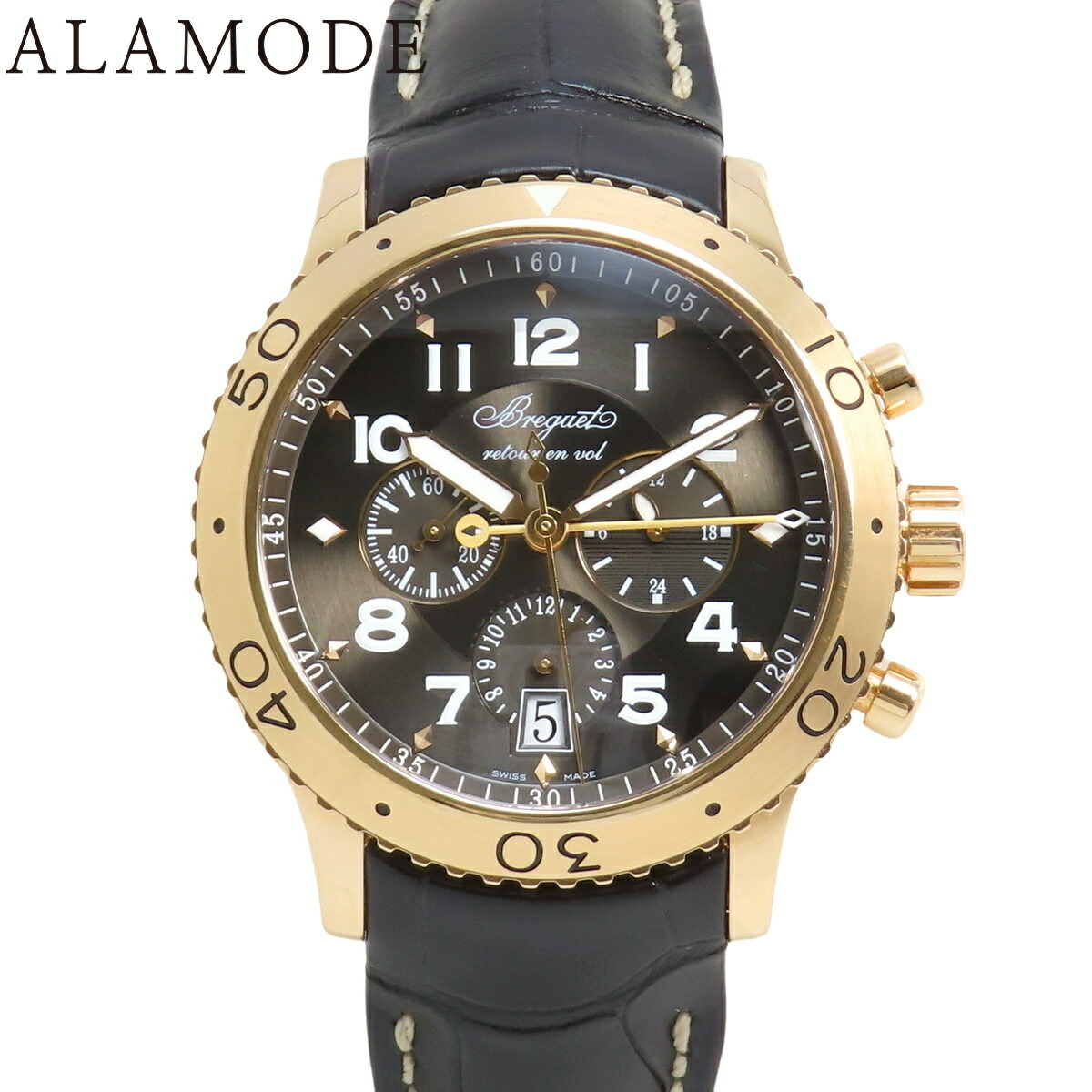 【楽天市場】【保証書付】ブレゲ トランスアトランティック タイプXXI 3810BR/92/9ZU PG/革 ピンクゴールド 自動巻き 腕時計 ...