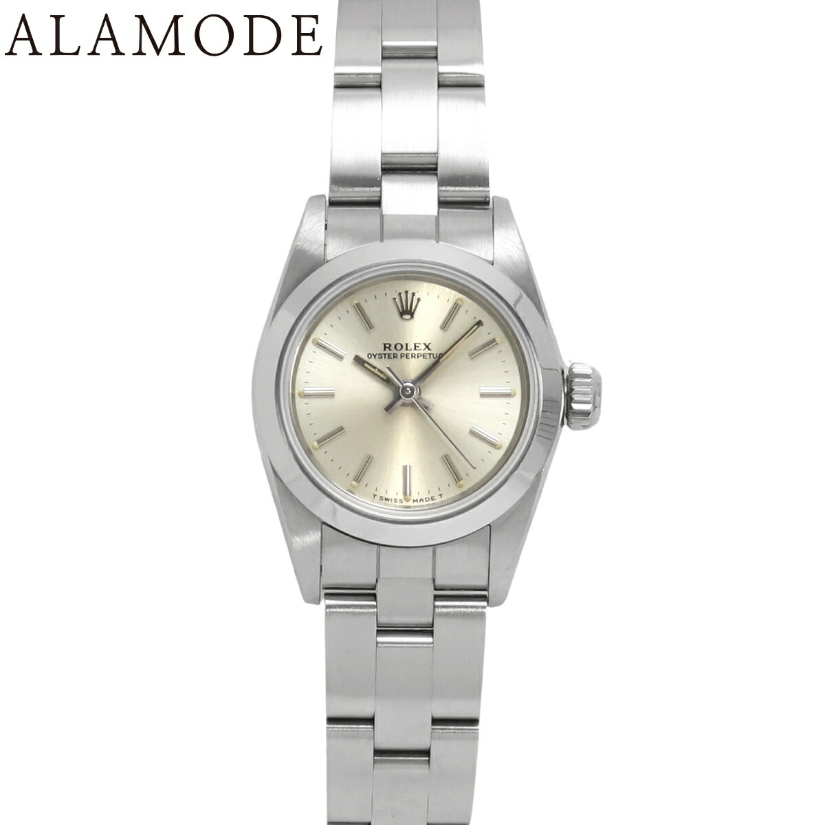 【楽天市場】【保証書付】ロレックス 67180 オイスターパーペチュアル SS ステンレス R番(1987～1988年) 自動巻き 腕時計 ...