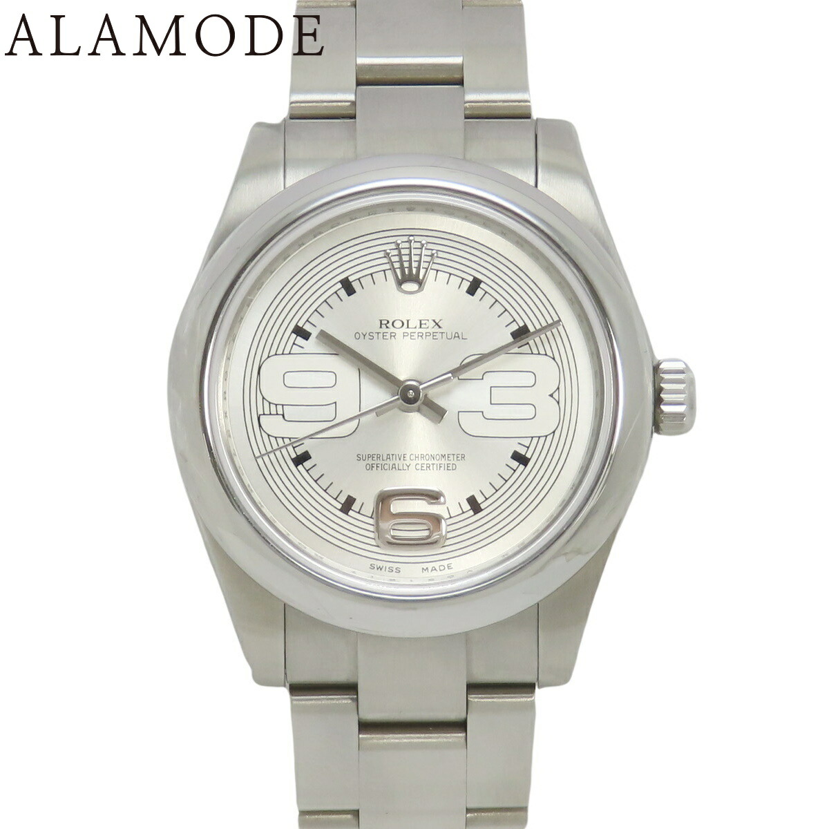 【楽天市場】【保証書付】ロレックス 177200 オイスターパーペチュアル SS ステンレススチール V番(2009年) 自動巻き 腕時計 ...