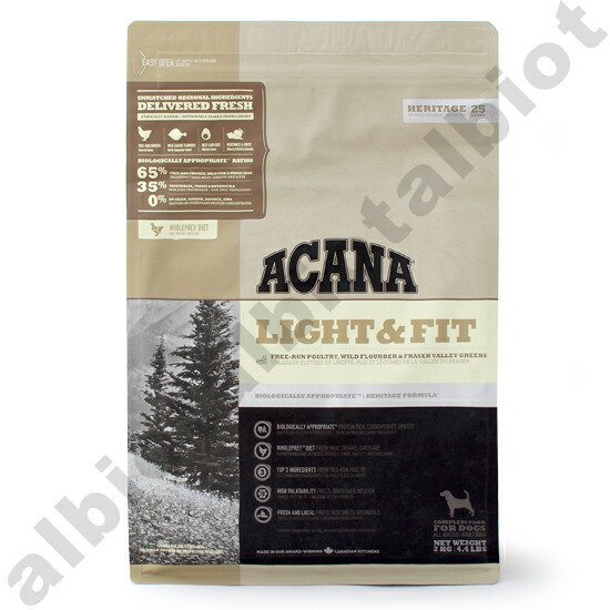 【楽天市場】アカナ 犬用 ライト＆フィット 2kg 1歳以上 全犬種対応 正規輸入品：albiot