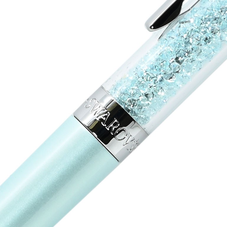 【楽天市場】【名入れ可有料】 スワロフスキー SWAROVSKI ボールペン Crystalline クリスタルライン ライトグリーン ...