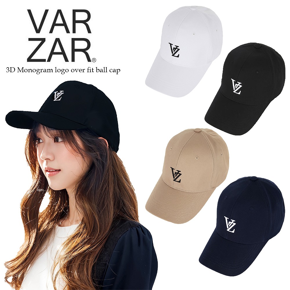 【楽天市場】【正規品】 VARZAR バザール キャップ ロゴ メンズ レディース 韓国ブランド 帽子 ベージュ ブラック K-POP ...