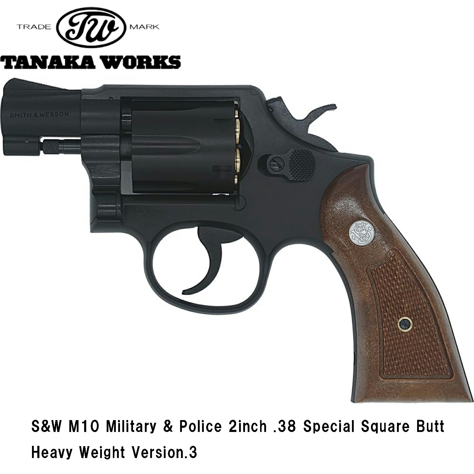 【楽天市場】【買い物マラソン期間中店内最大P20倍！27日9:59まで】 タナカ S&W M10 2インチ ミリタリー アンド ポリス .38スペシャル スクエアバット ヘビーウェイト ...